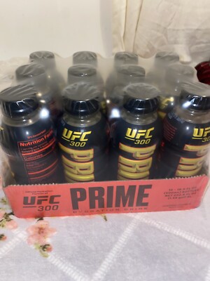 PRIME Hydration UFC 300 Case Of 12 - 500ml Sealed Slab Limited Edition ...