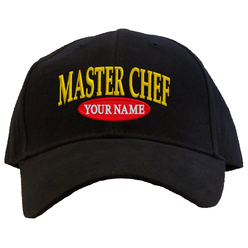 Personalized Master Chef Embroidered Baseball Cap - Custom with Your ...