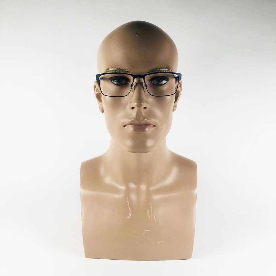 SPECSAVERS eyeglasses SATIN BLUE RECTANGLE glasses frame MOD: 30516380 ...