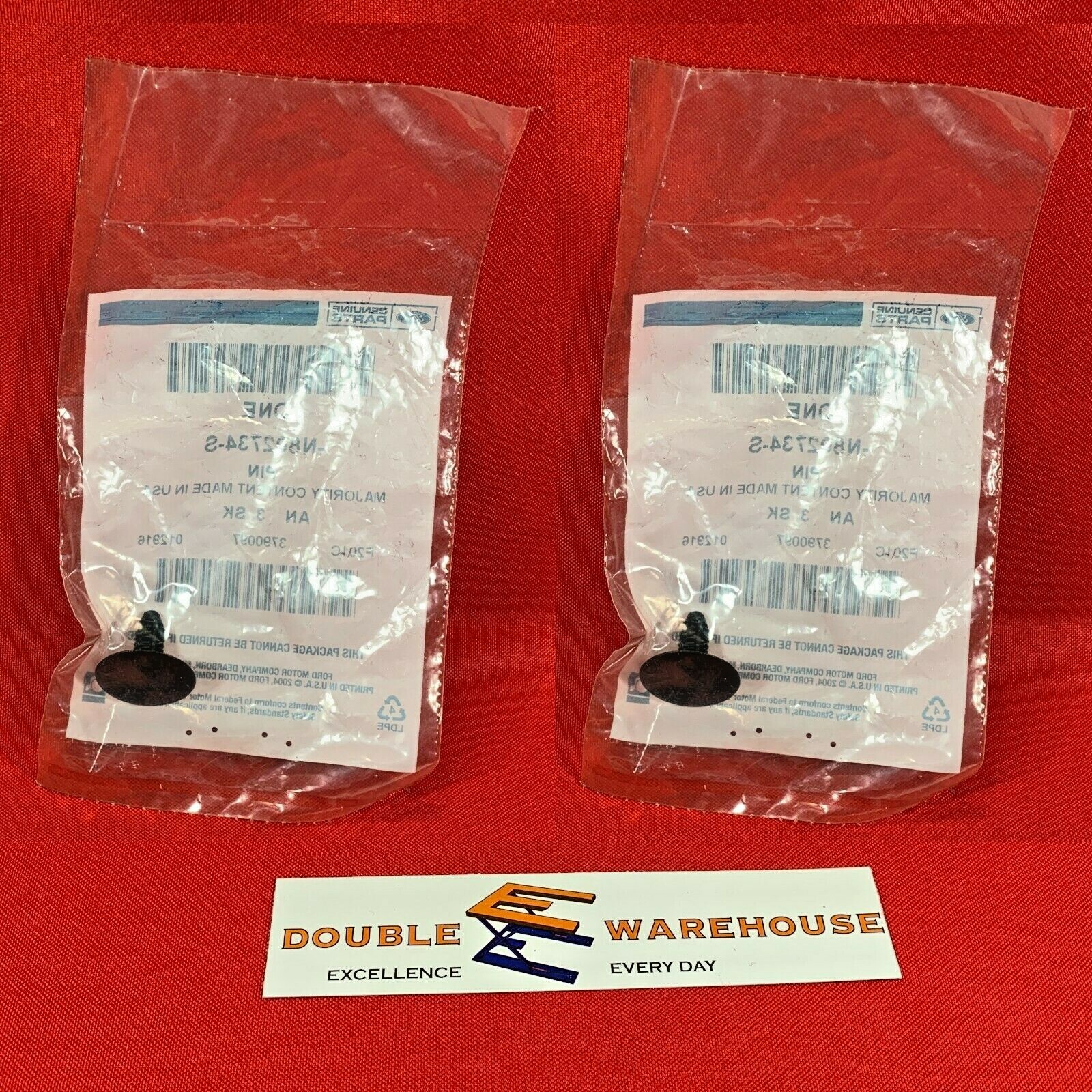 NOS OEM Ford N802734-S Interior Trim Panel Retainer Pins TWO PER ORDER ...