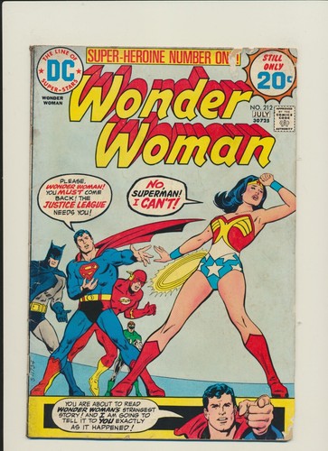 WONDER WOMAN 212 DC COMICS 1977 Hi res Scans | eBay