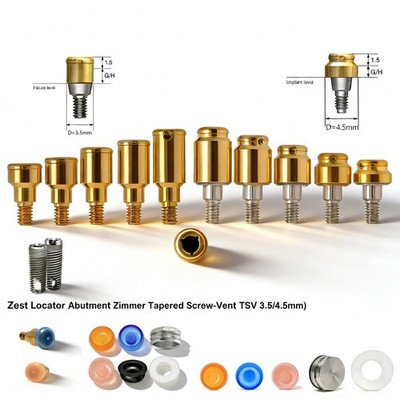 US Zest Locator Abutment Zimmer Tapered Screw-Vent TSV 3.5/4.5 ZimVie ...