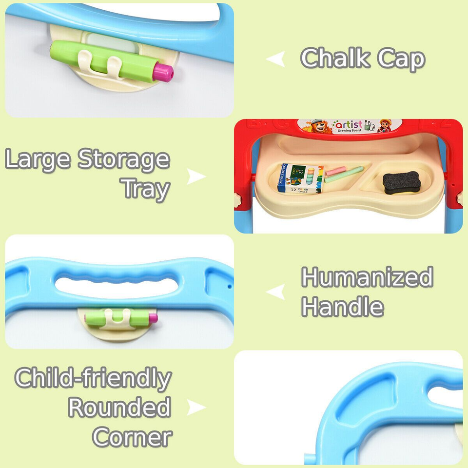 Kid'S Double Sided Boards Easel Magnetic Painting Art | eBay UK