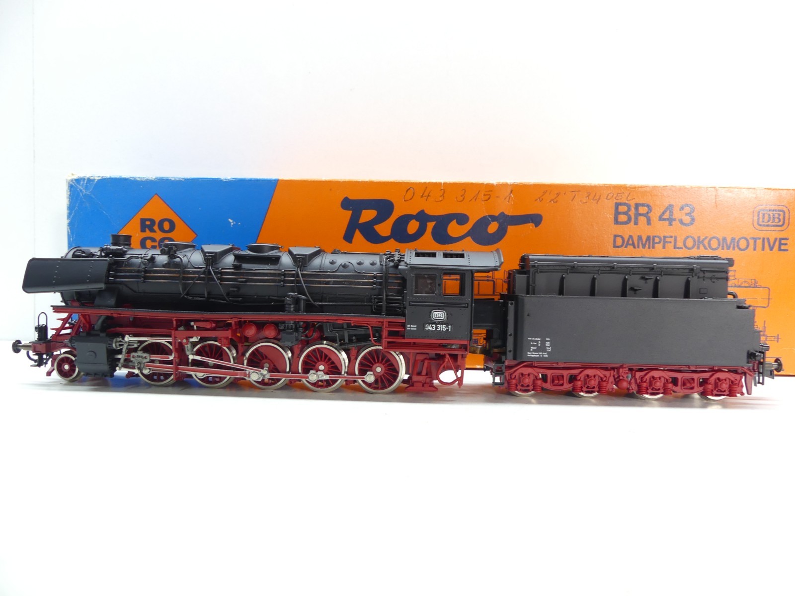 Roco H0 04126 A Dampflok BR43 315-1, DB, DC, Licht, TOP in OVP, geprüft ...