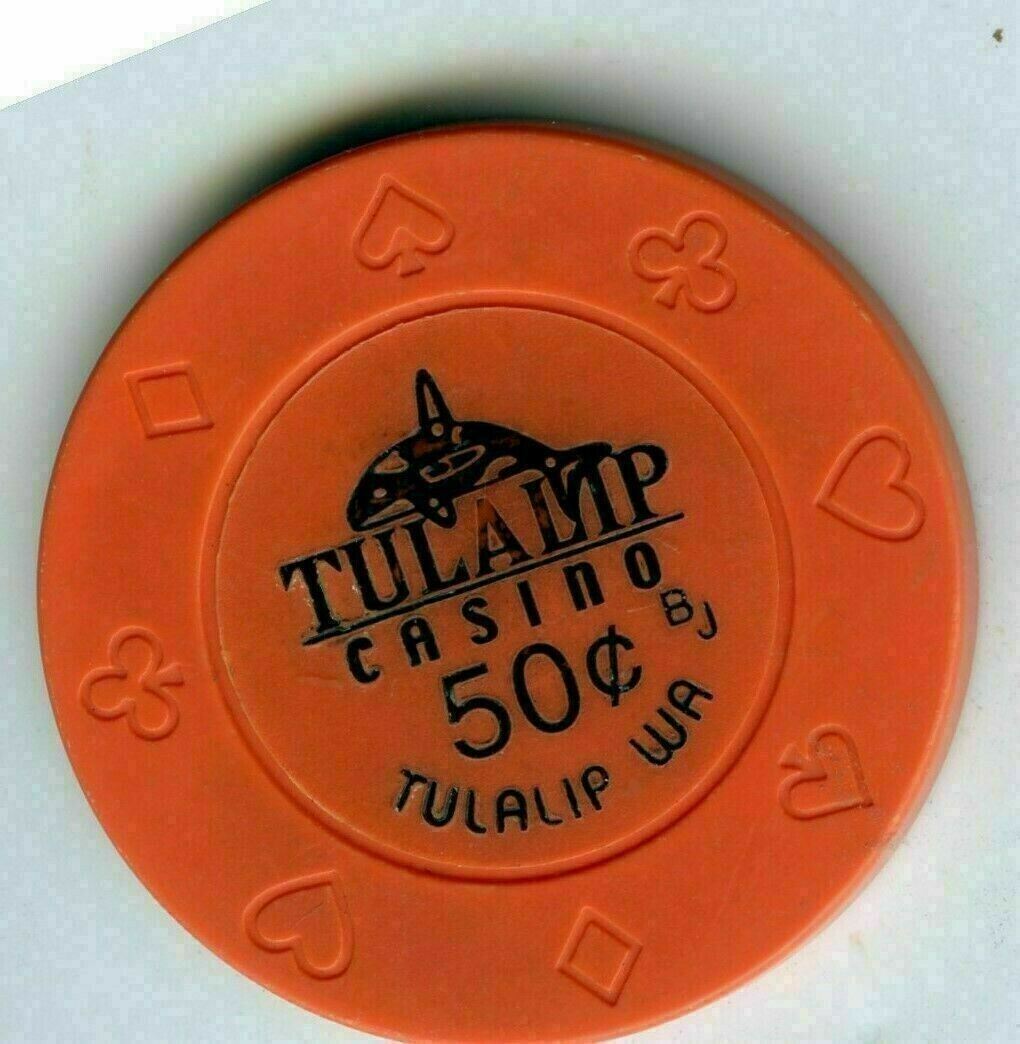 Indian 50 cent Casino Poker Chip: Tulalip Casino; Marysville, Washingto ...