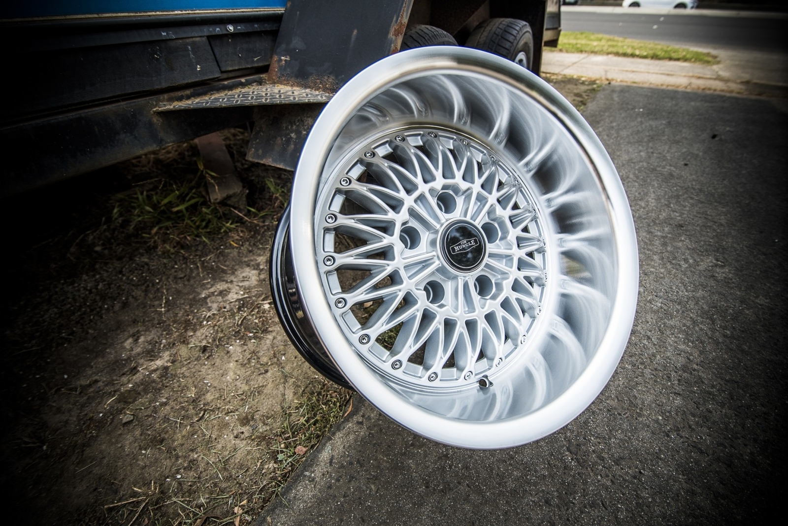 15x7 CTM Muscle SPIDER Wheels PCD 5x108 ET 12 Silver Machined Rims ...