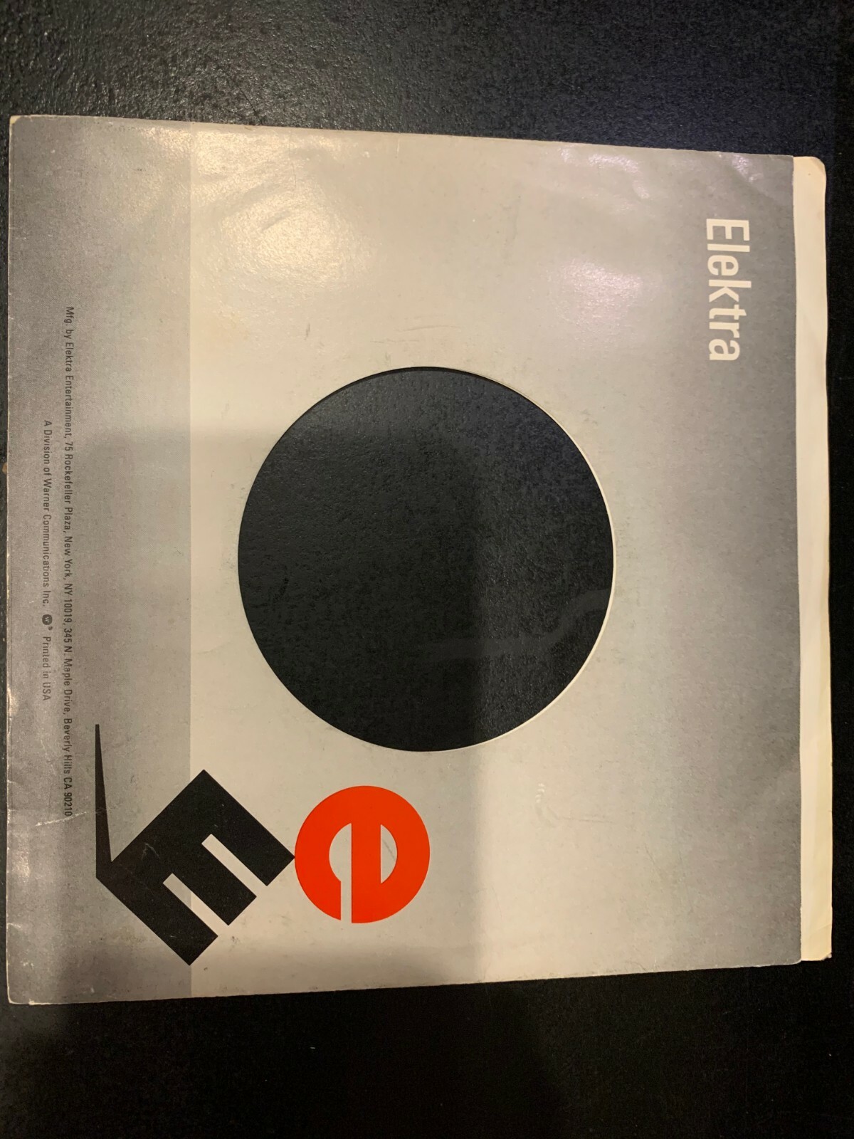 Elektra Records Company Sleeve for 7" Vinyl 45 VG+ | eBay