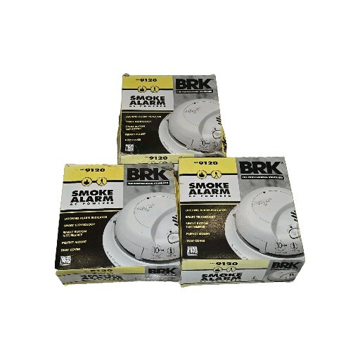 Lot Of 3 First Alert BRK 9120 Battery Hardwired Ionization Sensor Smoke ...