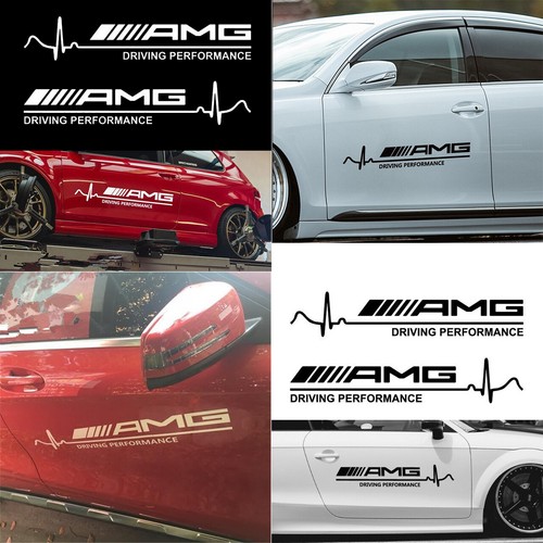 AMG Driving Performance Body Fender Side Door Racing Vinyl Car Decal ...