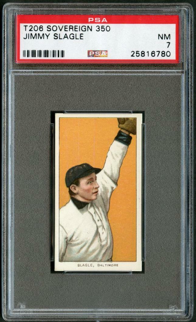 T206 1909 Jimmy Slagle Sovereign 350 Baltimore PSA 7 25816780 | eBay