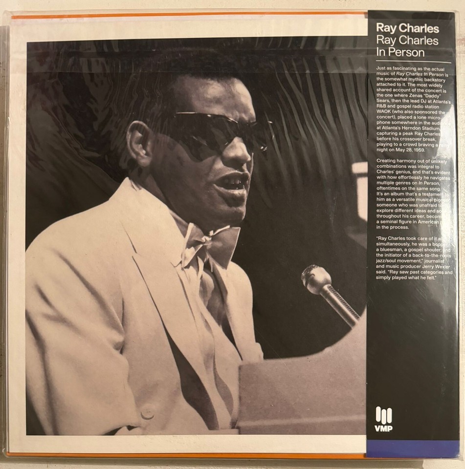 RAY CHARLES – RAY CHARLES IN PERSON - VMP-E131 EXCLU 180G BLUE VINYL LP ...