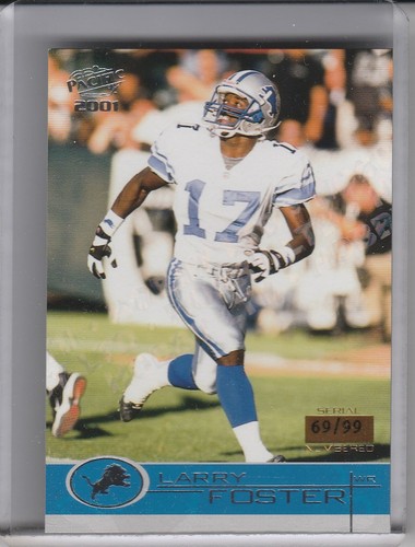2001 PACIFIC #148 LARRY FOSTER HOBBY LTD DETROIT LIONS 69/99 B065 | eBay
