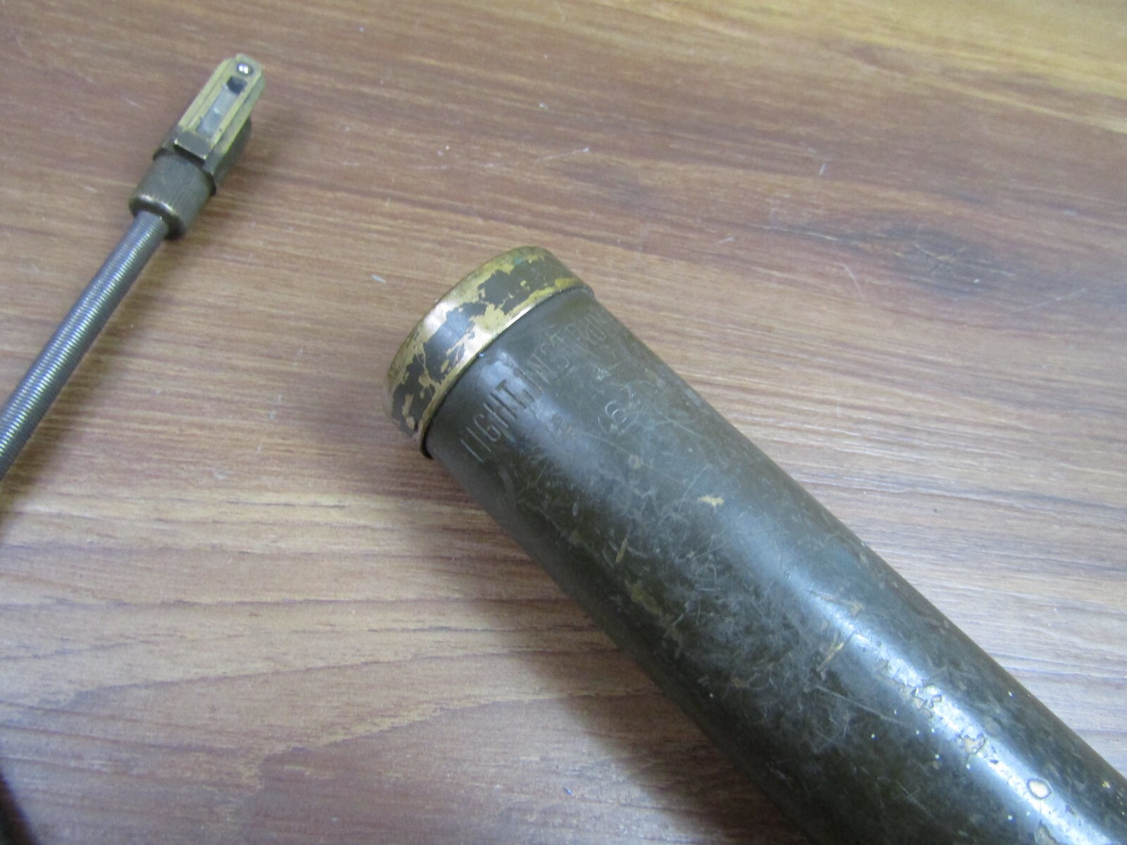 VINTAGE MILITARY BRASS M50 LIGHT INSTRUMENT MAP MORTAR SIGHT AIMING ...