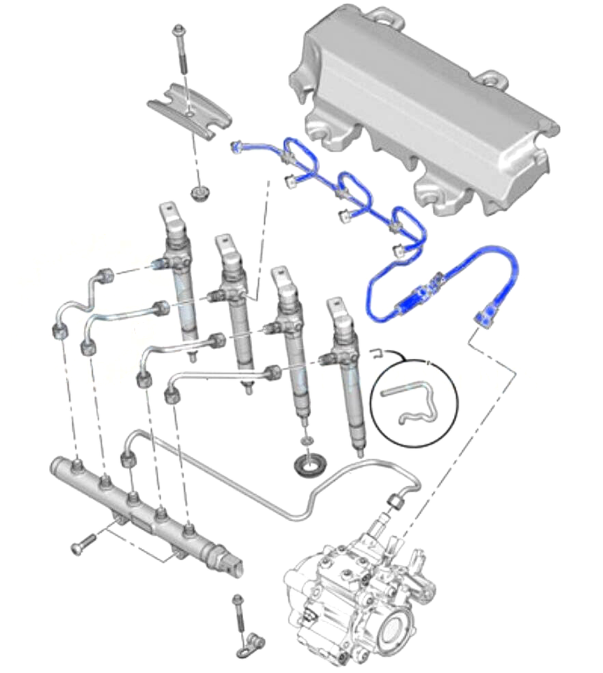 Fuel Line Return For CITROEN JUMPER PEUGEOT BOXER 2.2 HDI 9801197080 ...