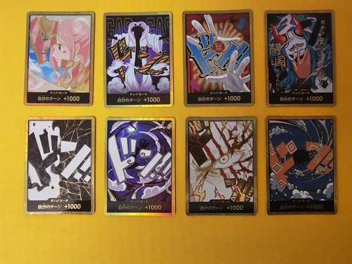 One Piece DON Card Set 8 Gold Frame Super Parallel Rare Gold DON PRB02 ...