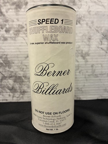Berner Billiards Speed #1 Shuffleboard Table Powder Wax 1 lb Can ...