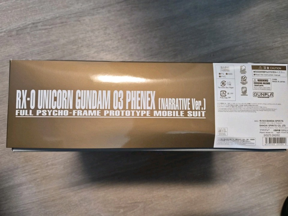 Premium Bandai MG 1/100 UNICORN GUNDAM 03 PHENEX (NARRATIVE Ver ...