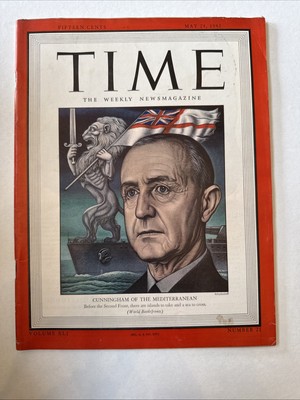 TIME MAGAZINE May 24 1943 U.S. at War Battle Fronts, Army & Navy ...