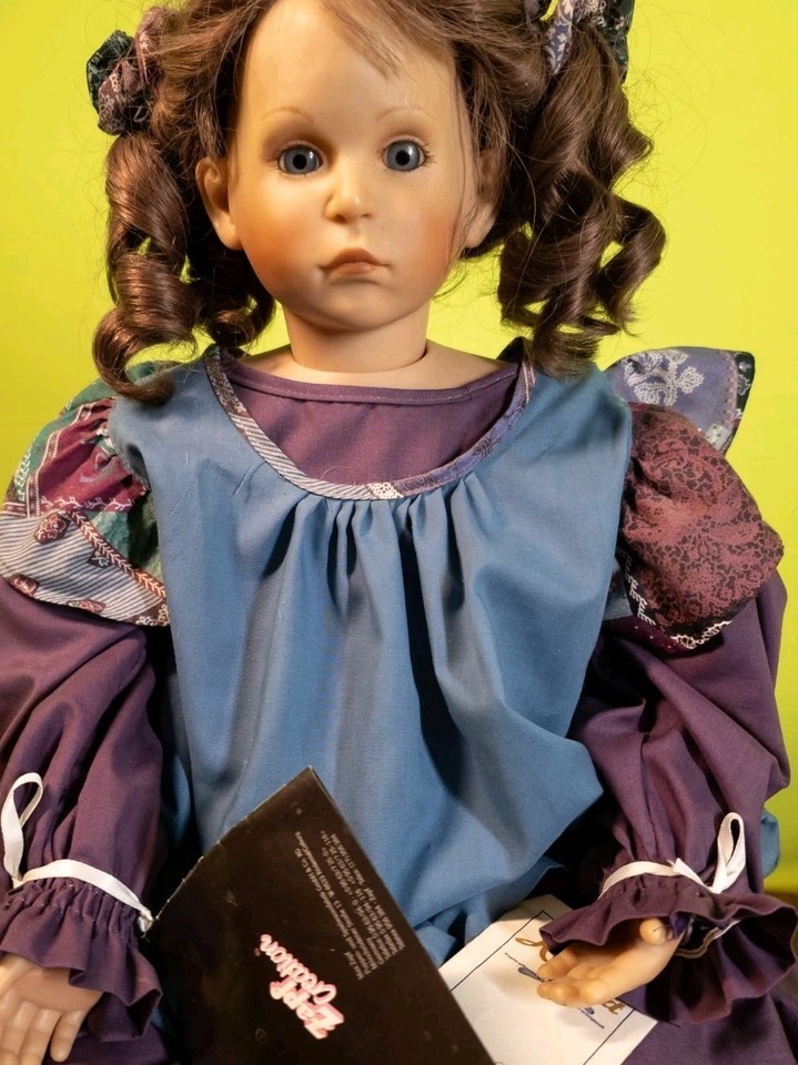 Künstlerpuppe Lisette von Christine Kleinert Vinyl Sitzpuppe 70cm Zapf ...