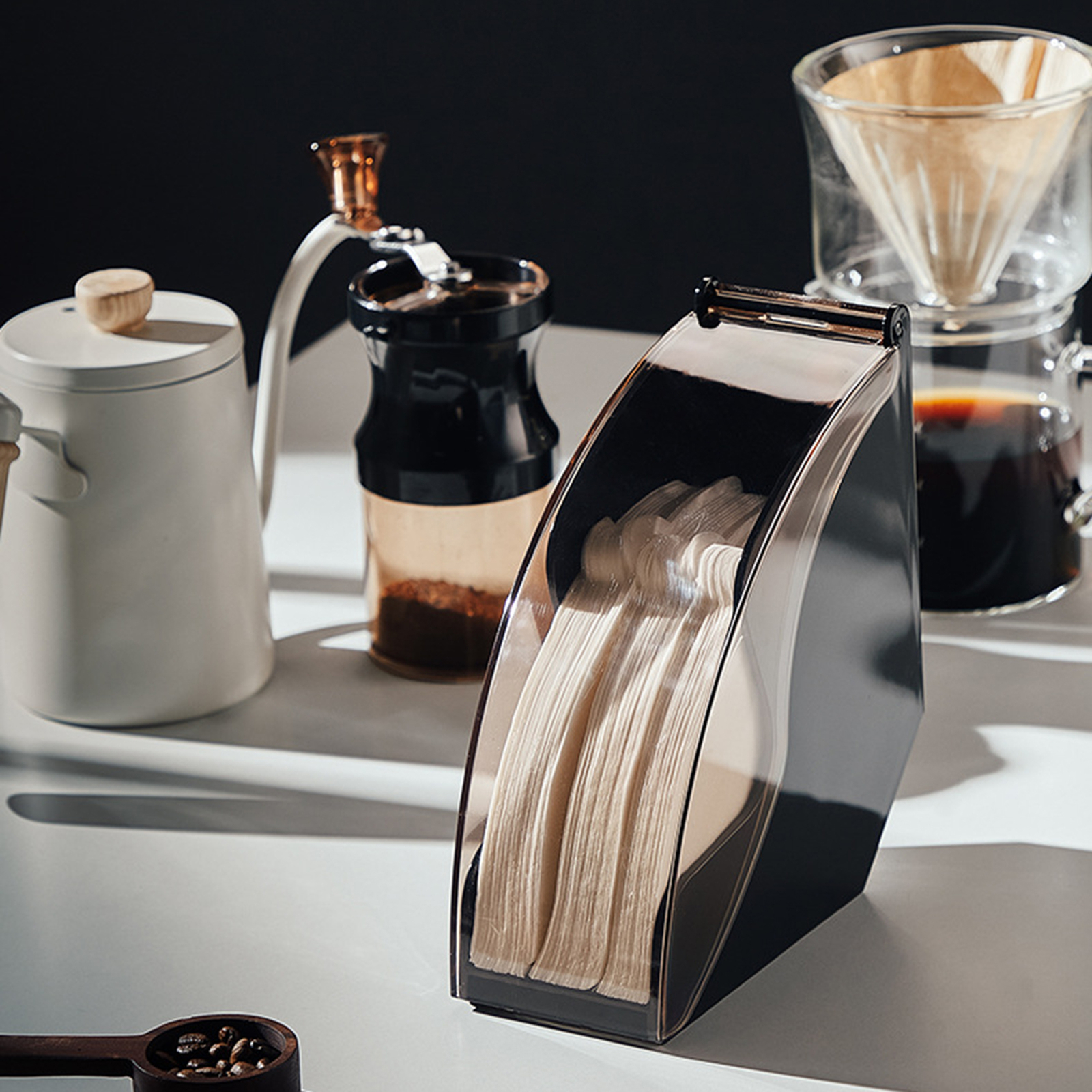 Coffee Paper Holder Standing Design Storage Hand Drip Coffee Filter ...