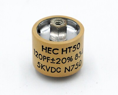 HEC HT50 120pF 5000V 5KVDC Ceramic Transmitting Doorknob Capacitor ...