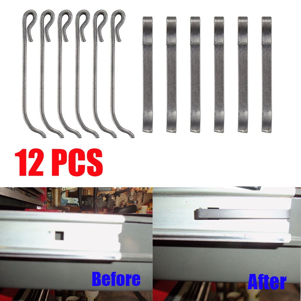 12 Pcs Tool Box Drawer Slide Retaining Keeper Clips for Mac Matco Proto ...