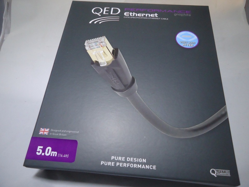 QED QE6804 Performance Ethernet Graphite HD Digital Audio Cable 5m (16. ...