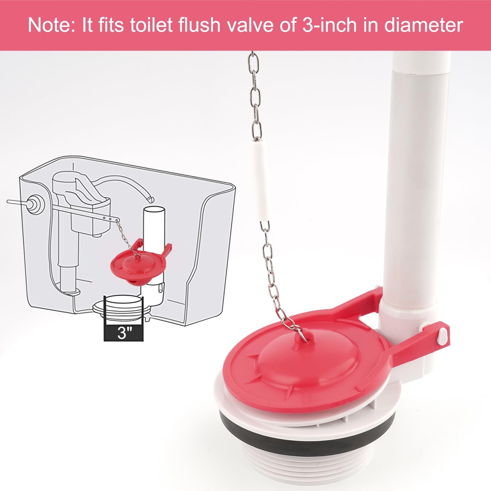 3-Inch Toilet Flapper Ultra High Performance Flapper for TOTO Flapper ...