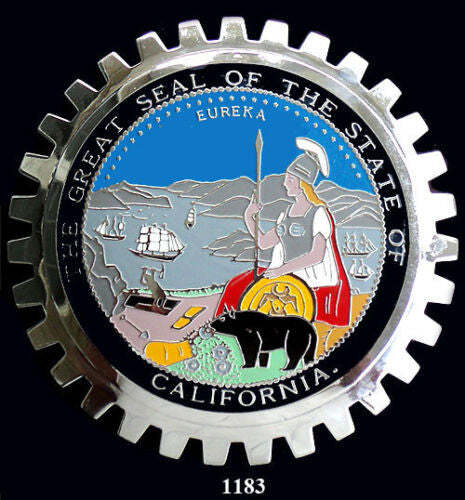 CALIFORNIA STATE SEAL CAR GRILLE BADGE EMBLEM | eBay