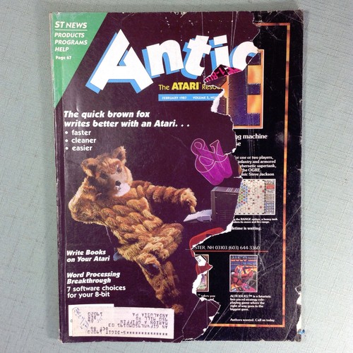 Antic Atari Magazine The Atari Resource Computer Magazine February 1987 ...