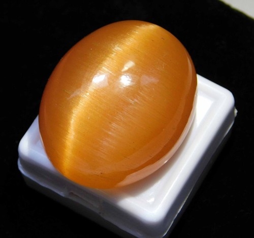 46Ct Natural Chrysoberyl Cats Eye Oval Cabochon Cut Loose Gemstone | eBay