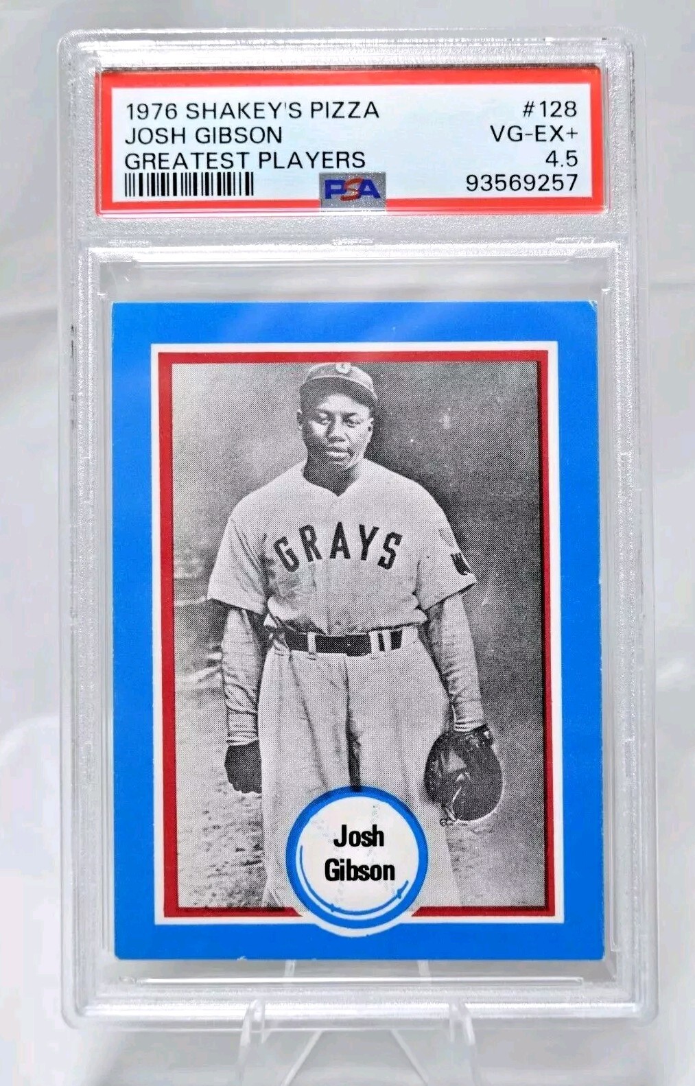1976 Shakey's Baseball's Hall of Fame - #128 Josh Gibson for sale ...
