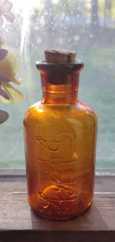 Antique Amber Color Glass Lysol Bottle | eBay