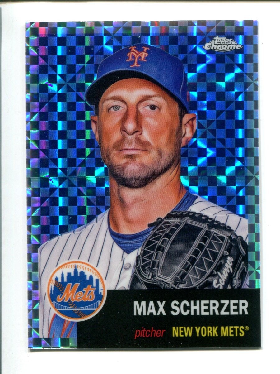 2022 Topps Chrome Platinum Anniversary X-Fractor #423 Max Scherzer ⚾ | eBay