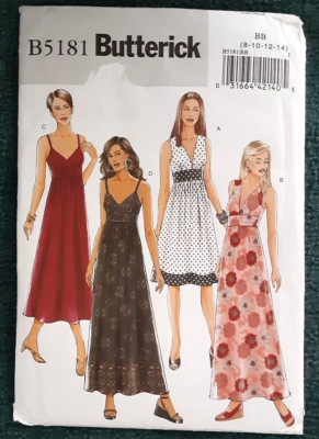 Butterick Sewing Pattern B5181 Misses' Dress Craft Project 5181 UNCUT ...