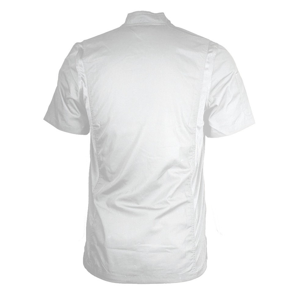 ChefsCloset Men's Short Sleeve "William" Zipper Closure Chef Coat | eBay