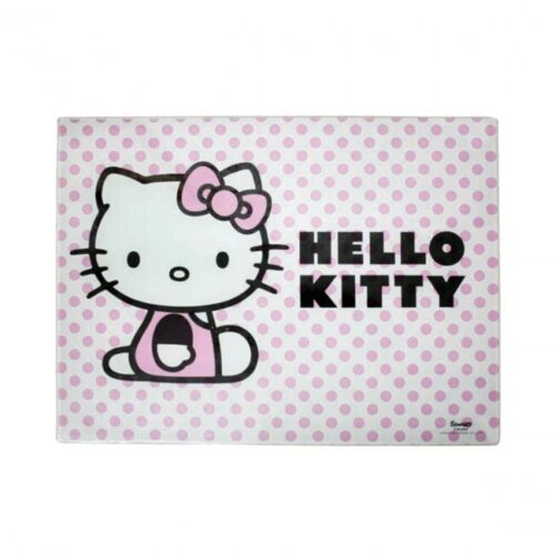 Hello Kitty Kitchen Board 40 Χ 30 cm Tempered Glass Pink New Gift Idea ...