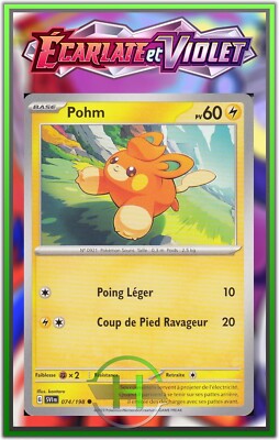Pohm - EV1:Écarlate et Violet - 074/198 - Carte Pokémon Française Neuve ...