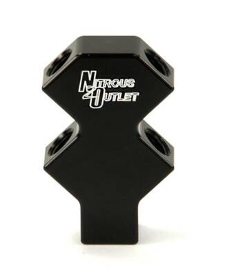 High Flow Stacked Y Distribution Block, w/ 1/4" NPT Inlet and 1/4" NPT ...