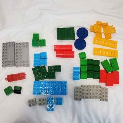 MEGA BLOKS Lot Of 66 Pieces Bricks And Blocks Various Size And Colors ...