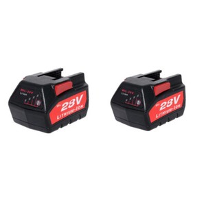 TWO Batteries For MILWAUKEE 28V M28 V28 48-11-2830 3.0Ah w/ LED Gauge ...