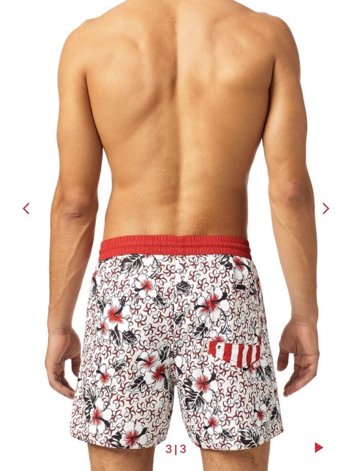 Men’s Diesel Swimsuit Bathing Suit - BMBX CAYBAY Hibiscus Swim Suit ...