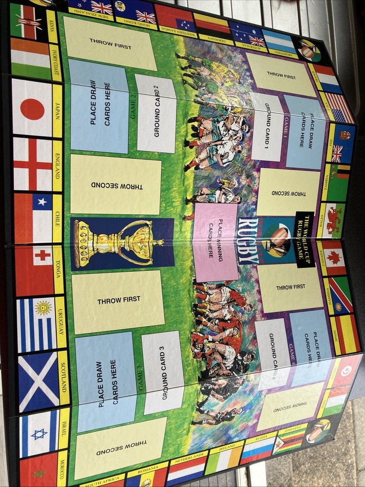 Vintage World Of Rugby Board Game,harrison New Zealand 1992 Issue | eBay UK