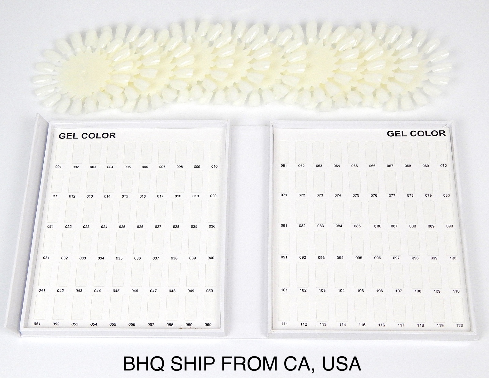 120 Colors Nail Polish Display Chart UV Gel Color Card With 180 Tips | eBay