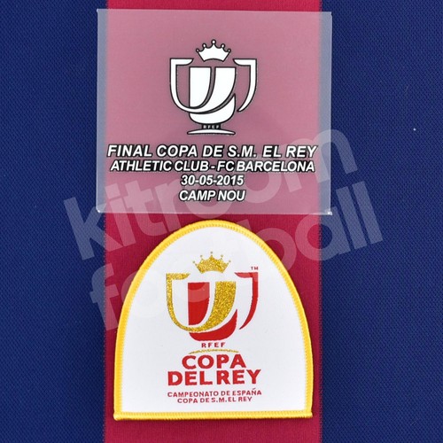 Official Reissue Final Copa del Rey 2015 Patch Barcelona vs Athletic ...