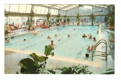 Chalfonte-Haddon Hall Pool Atlantic City New Jersey Vintage Postcard ...