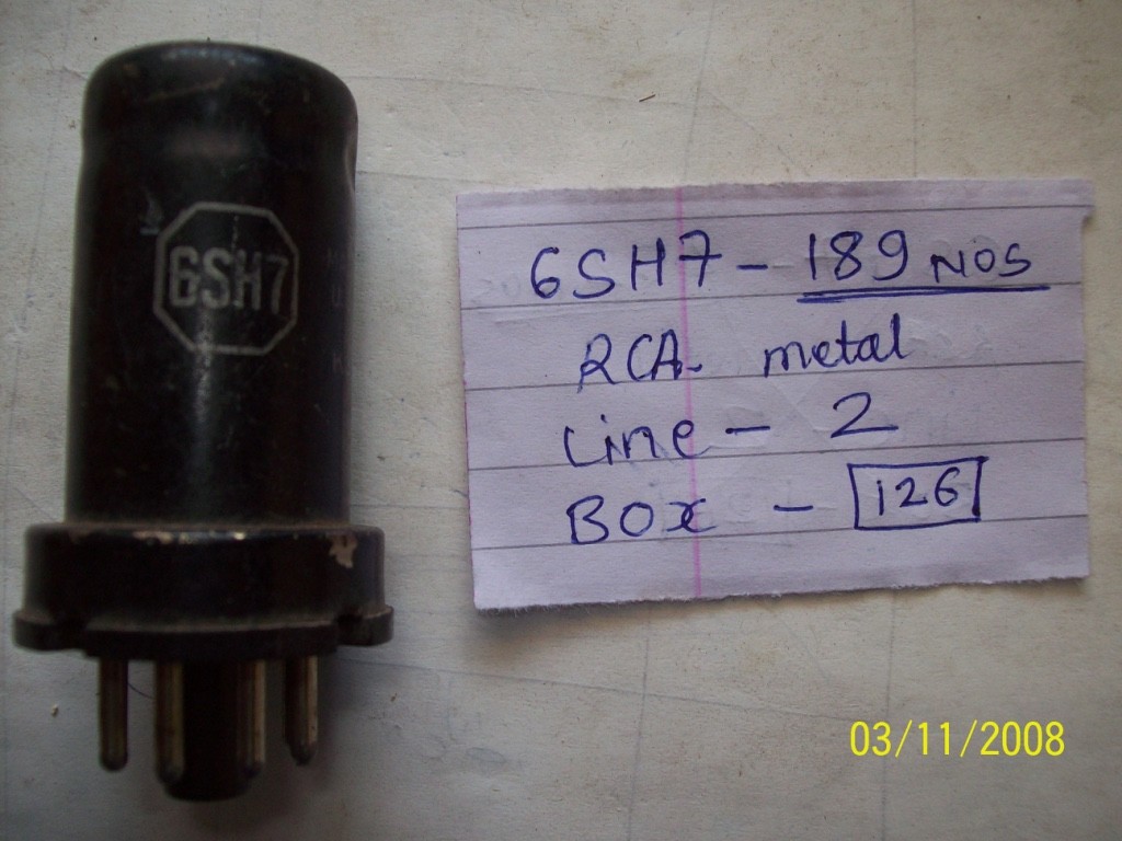 4 pcs 6SH7 NOS NIB RCA Metal Audio Receiver Radio Vacuum Tubes Tested ...