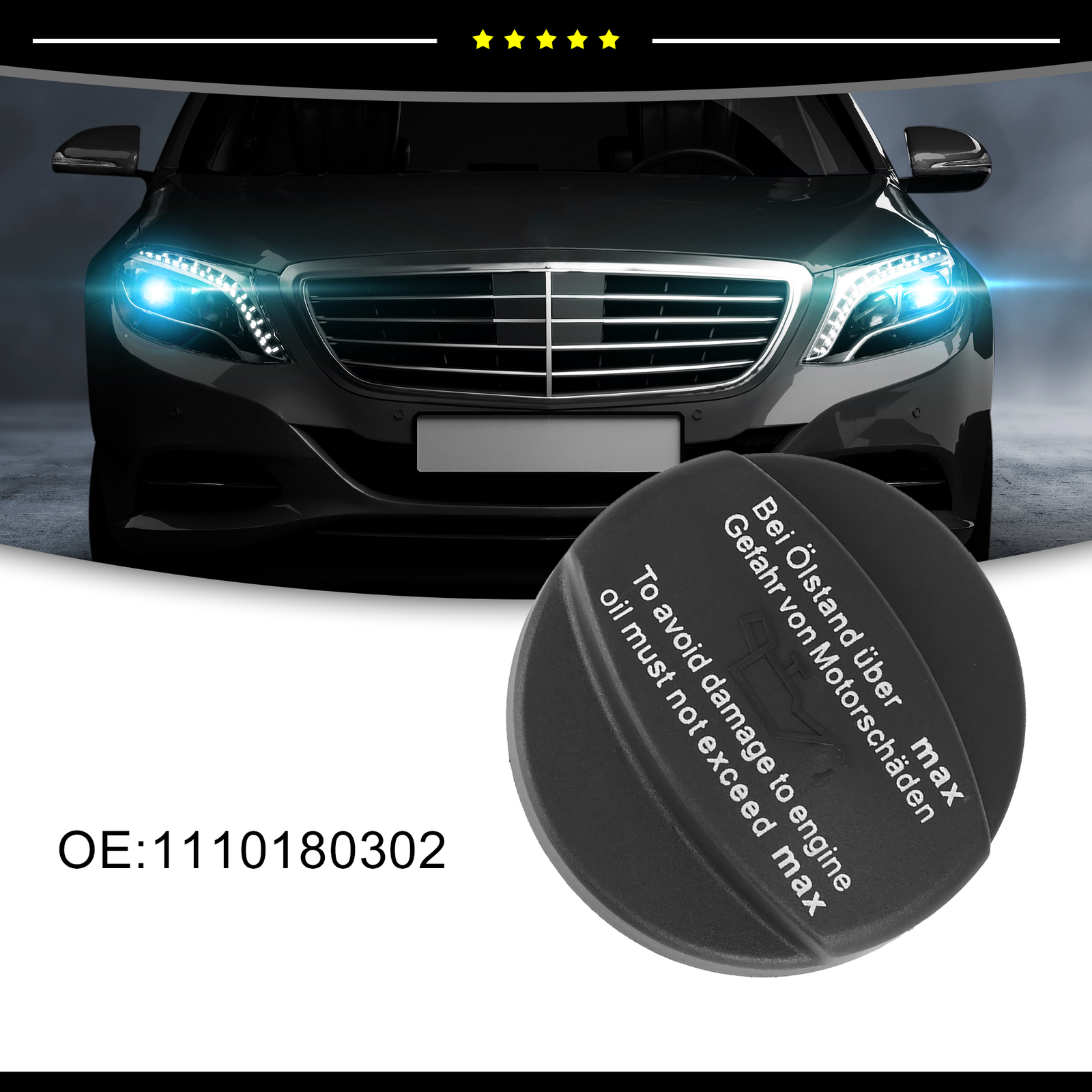 1110180302 Oil Fuel Filler Cap Cover 1/lot fit for Mercedes-Benz C230 ...