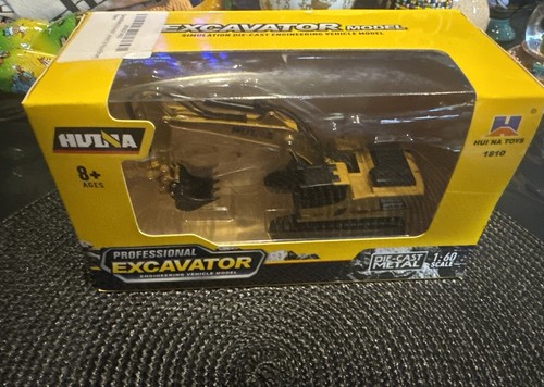 Hui Na HULNA 1810 Die Cast Metal 1:60 Scale Professional Excavator Free ...