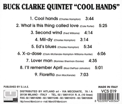 Buck Clarke Quintet Cool Hands (CD) (UK IMPORT) | eBay